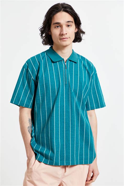 Uo Quarter Zip Polo Shirt Urban Outfitters Hong Kong Clothing Music Home And Accessories