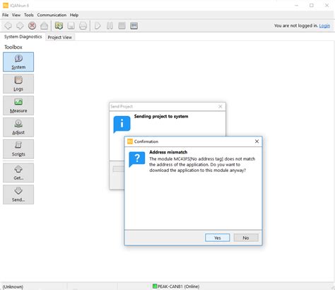 The Module Mc41 1 Does Not Match The Address Of Software Iqan