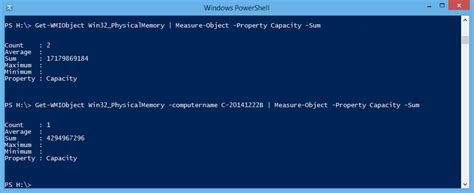 Getting Ram Info On Local Or Remote Computer In Powershell