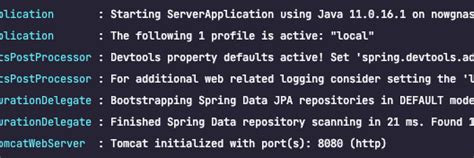 Spring Boot Profile Marshmel Log