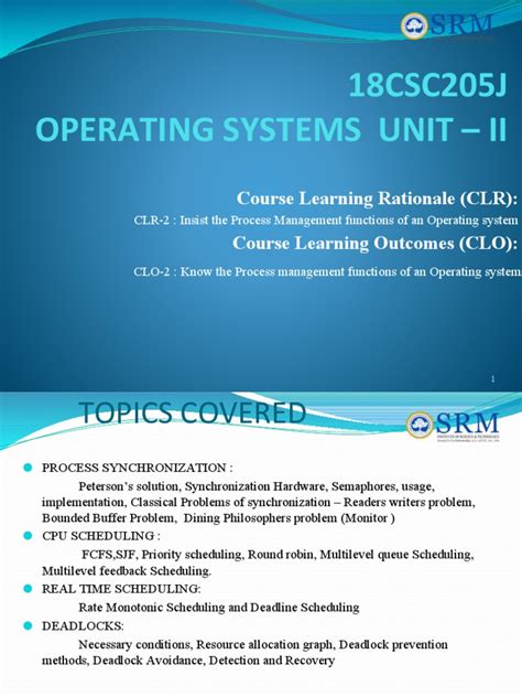 Operating Systems 1 Pdf Scheduling Computing Process Computing