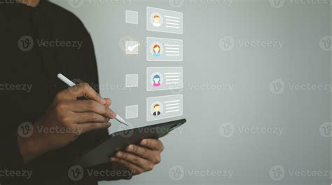 Businessman Check Mark On The Checklist Box Recruitment And Employment Concept 24229695 Stock