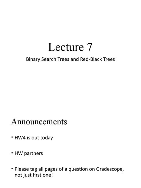 Binary Search Trees And Red Black Trees Pdf Algorithms Applied