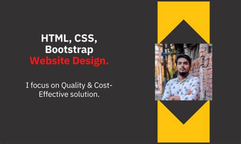 design a responsive html css bootstrap website for you by emon durjoy