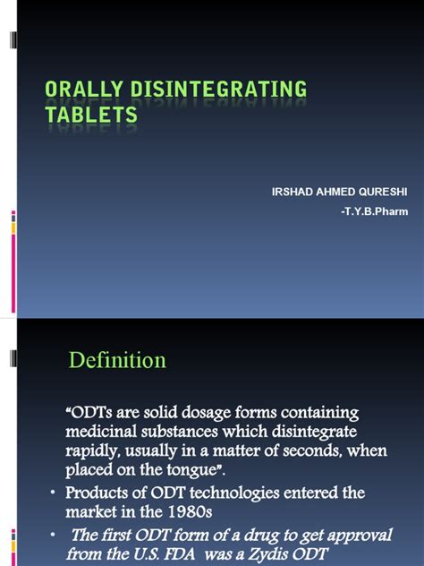 Final Orally Disintegrating Tablets Products Of Chemical Industry Drugs