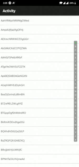 B4x Xui Clvindexscroller Xcustomlistview Fast Scrolling Index View B4x Programming Forum