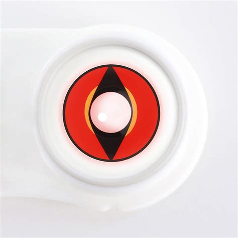 Fiery Reptile Red Costume Yearly Contact Lenses