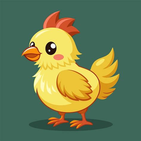 Premium Vector Cute Chicken Vector Illustration