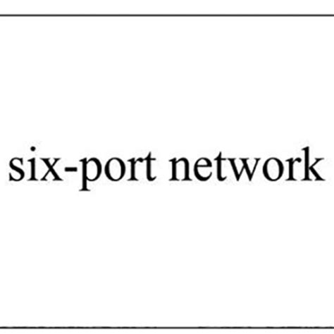 Basic Schematic Of A Six‐port Network Download Scientific Diagram