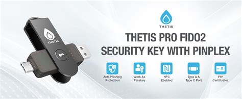 Thetis Pro Fido2 Security Key Passkey With Complex Pin [pinplex] Hardware Device