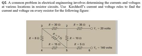 a common problem in electrical engineering involves determining the