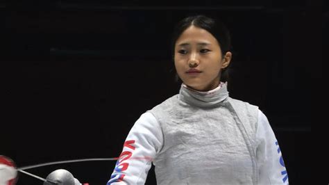 Sbs 항저우 아시안게임 연속 득점 기세 가져오고 포효하는 홍효진 여자 플뢰레 단체 결승 Sbs