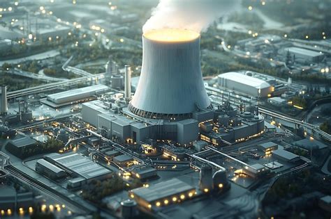 Harnessing Atomic Energy In Nuclear Power Plants Rawstyle Illustration