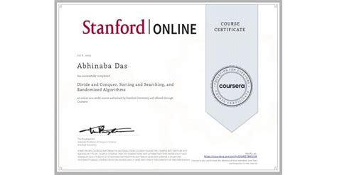 Abhinaba Das On Linkedin Completion Certificate For Divide And Conquer