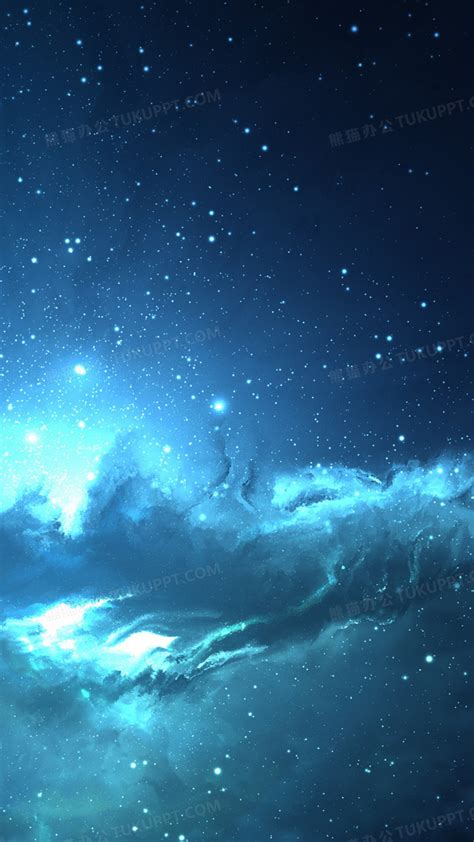 蓝色梦幻星空背景背景图片素材免费下载 熊猫办公