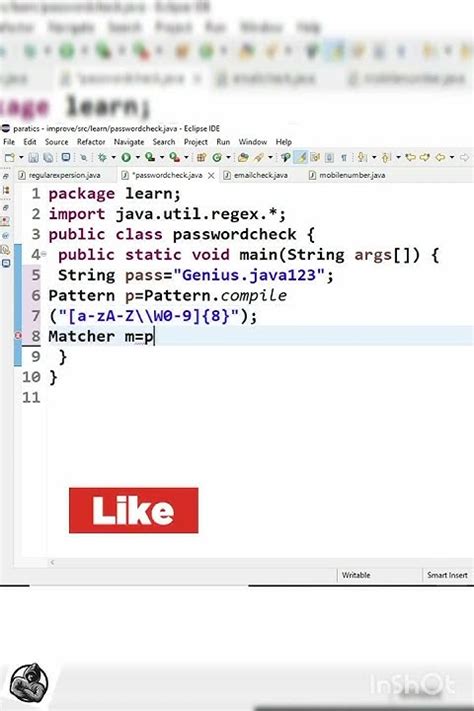 😮 Password 🤔 Checker Code In Javacodingtutorialshorts Java Youtube