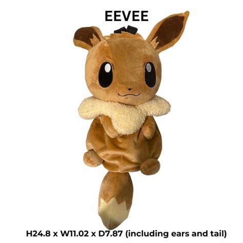 Adorable Pokémon Eevee Plush Backpack Cute And Functional T For Fans Etsy