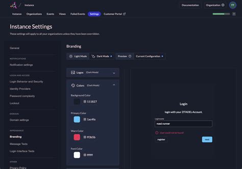 [bug] branding color not updating · issue 5547 · zitadel zitadel · github