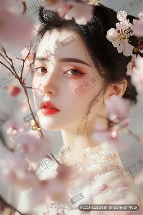 Ai创作图人面桃花 古风妆奁 面若桃花 桃夭 仙气清冷少女壁纸图片 柔美意境美人 汉服拍照化妆 少女花颜 唯美花间美人 桃花醉桃之夭夭 桃花美人图 桃之妖妖 唯美神态 繁花美人nipic