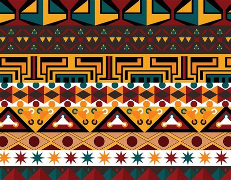 Traditional African Tribal Pattern For Textiles
