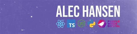 Alecdhansen Alec Hansen · Github