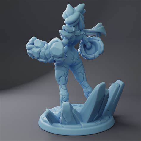 3d Printable Tephra The Magma Elemental By Twin Goddess Miniatures