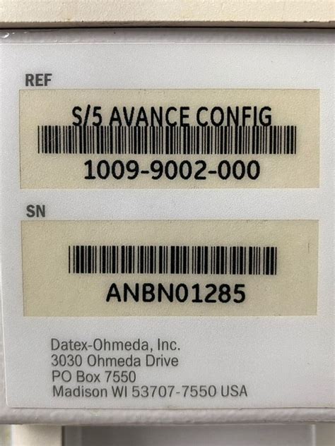used datex ohmeda ge s 5 avance yom 2009 anesthesia machine for sale dotmed listing 4751998