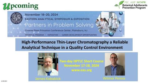 Botanical Adulterants Prevention Program On Linkedin Hptlc