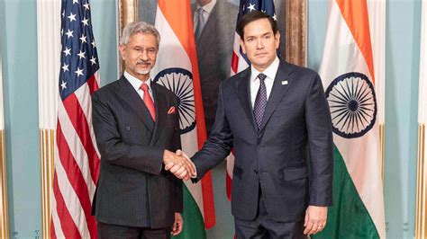 Secretary Rubio Meets With Indian External Affairs Minister Dr Subrahmanyam Jaishankar U S