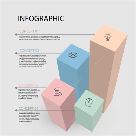 Premium Vector Infographic Rectangle Vector Template Process Concept Step For Strategy Or