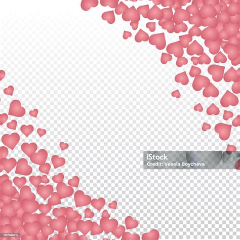 투명 한 벡터에 하트 발렌타인 배경입니다 텍스트 또는 이미지에 대 한 공간을 가진 심 혼 모양 여자의 하루 패턴 2월에 대한 스톡 벡터 아트 및 기타 이미지 Istock