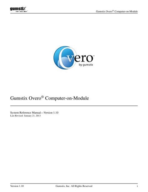 Gumstix Overo Computer On Module