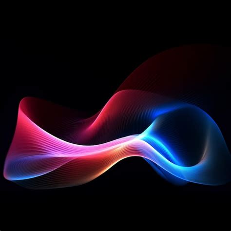 premium ai image abstract background with a wave of colored light