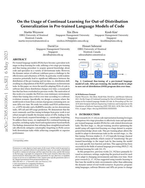 Pdf On The Usage Of Continual Learning For Out Of Distribution Generalization In Pre Trained