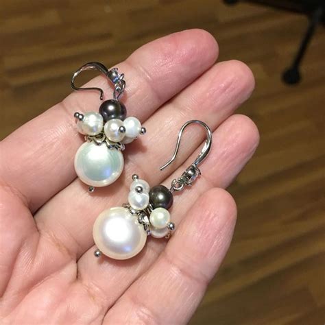 Украшения Ручная Работа On Instagram “Серьги из натурального жемчуга 1300₽ Оправлю почтой