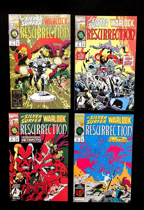 Silver Surferwarlock Resurrection Set Of Four 1 4 1993 High Grade Comic Books Modern Age