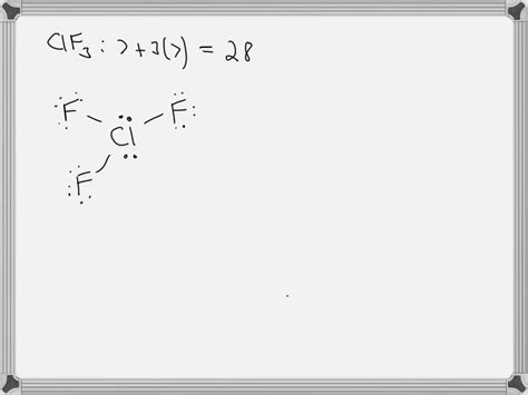 Solved Determine The Number Of Valence Electrons In Clf₃ Chlorine Trifluoride And Then Draw