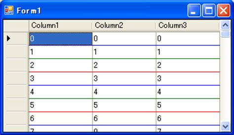 DataGridViewの行を自分で描画する NET Tips VB NET C