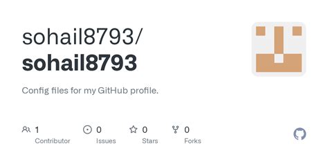 Github Sohail8793sohail8793 Config Files For My Github Profile