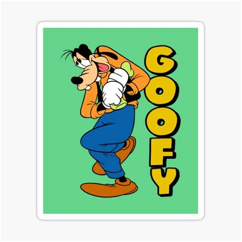 Goofy Is A Bashful Guy Sticker For Sale By Pop Pop P Pow Redbubble