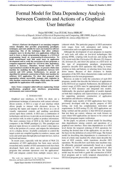 Pdf Formal Model For Data Dependency Analysis Between Controls And