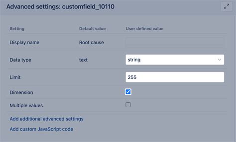 custom field import options