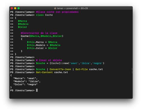 guardar un objeto creado desde powershell en un fichero en formato json