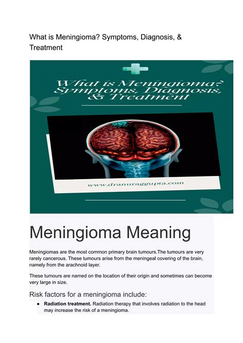 What Is Meningioma Pdf Pdf