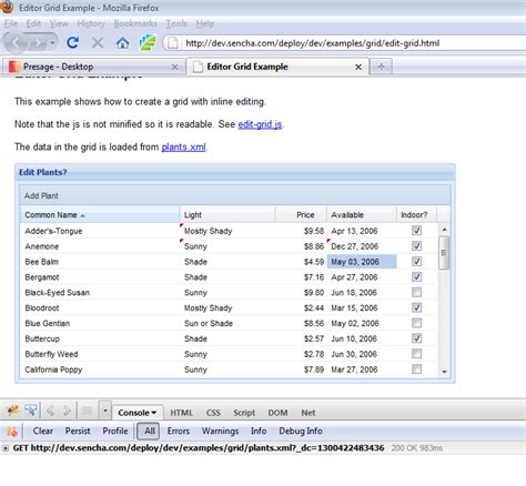 Extjs Local Editing In An Ext Grid Stack Overflow