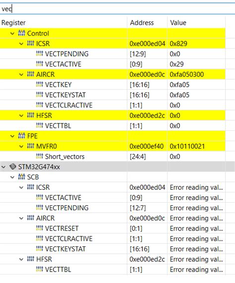 Stm32g474 Processor Hanging When Nvicenable Debu Stmicroelectronics Community