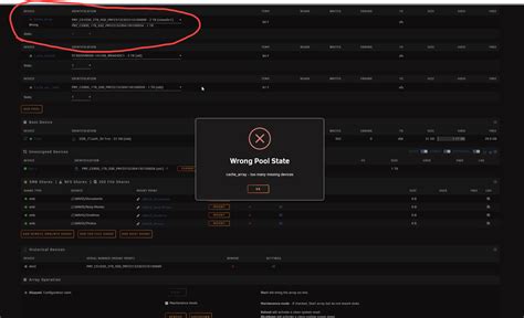 Cannot Start Array Wrong Pool State Cache Too Many Missing Wrong