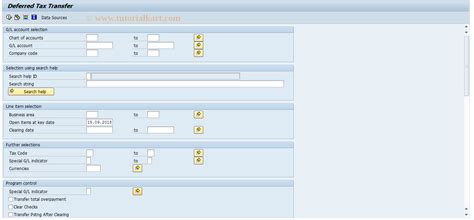 F SAP Tcode Transfer Posting Of Deferred Tax