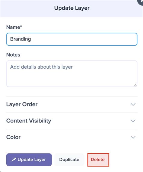 Delete A Layer Preceden Support