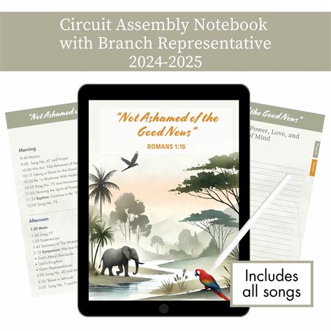 Jw Notebook Circuit Assembly 2024 2025 Compatible With Goodnotes Not Ashamed Of The Good News
